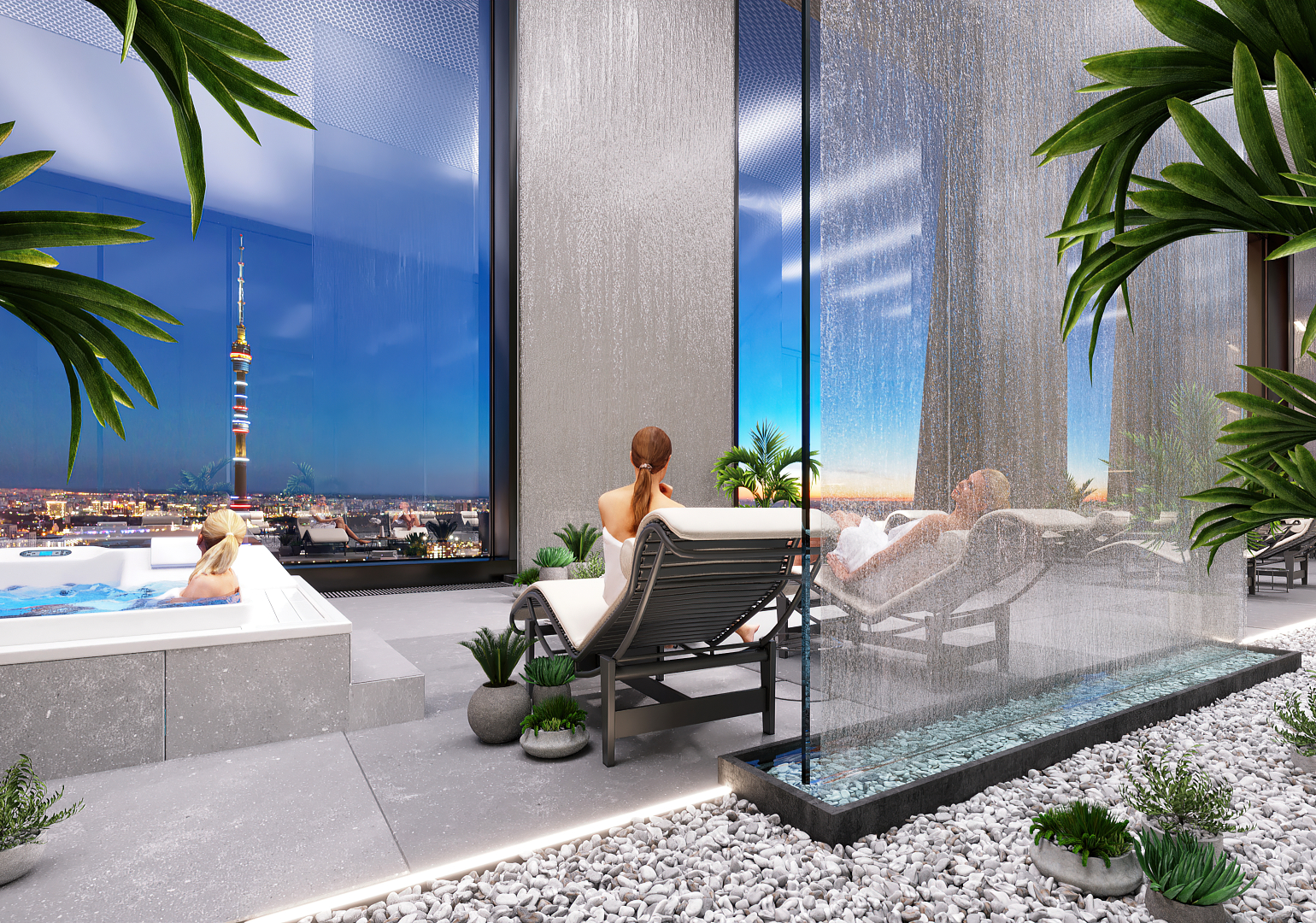 Upside Towers | Upside Club площадью 2000 м²- закрытый клуб для жителей Upside Towers